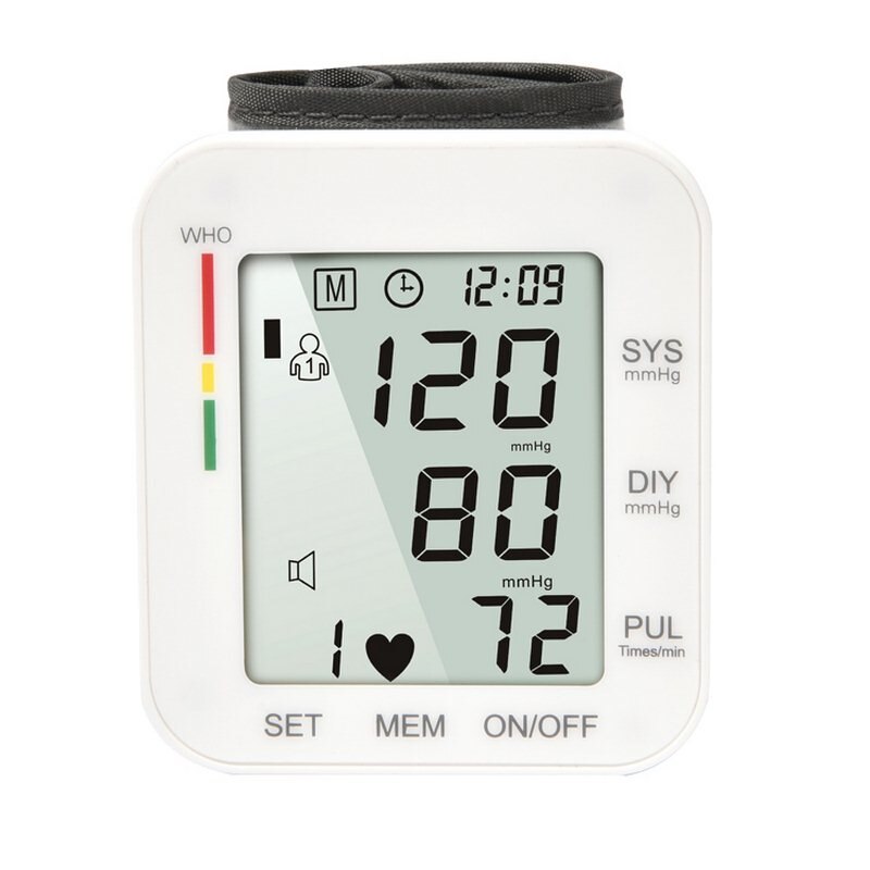 Automatic Digital Pulse Meter Wrist LCD Display Bl... – Grandado
