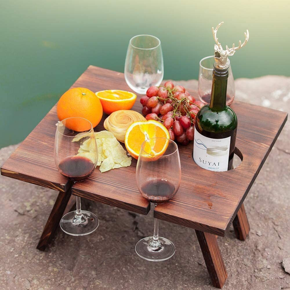 Outdoor Picnic Camping Portable Wooden Table Foldi... – Vicedeal