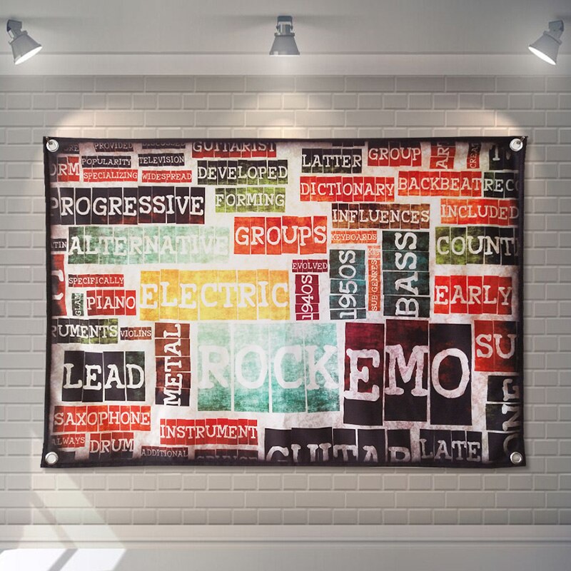 Rock Retro English Flag Banner Music Rock Band Car... – Vicedeal