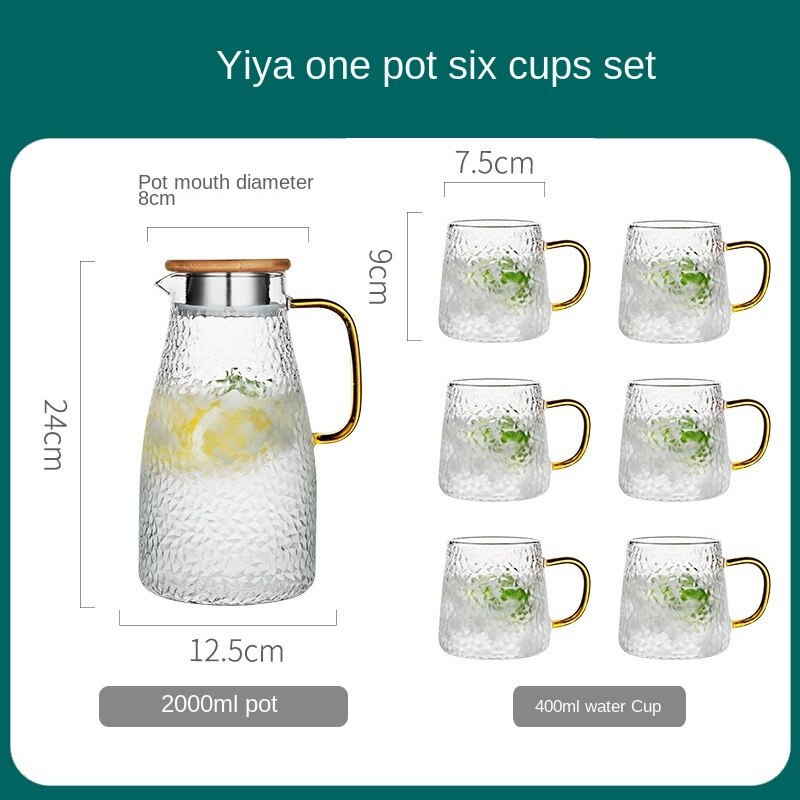 Hoge Temperatuur -Resistente Glas Water Cup Set Wa... – Vicedeal