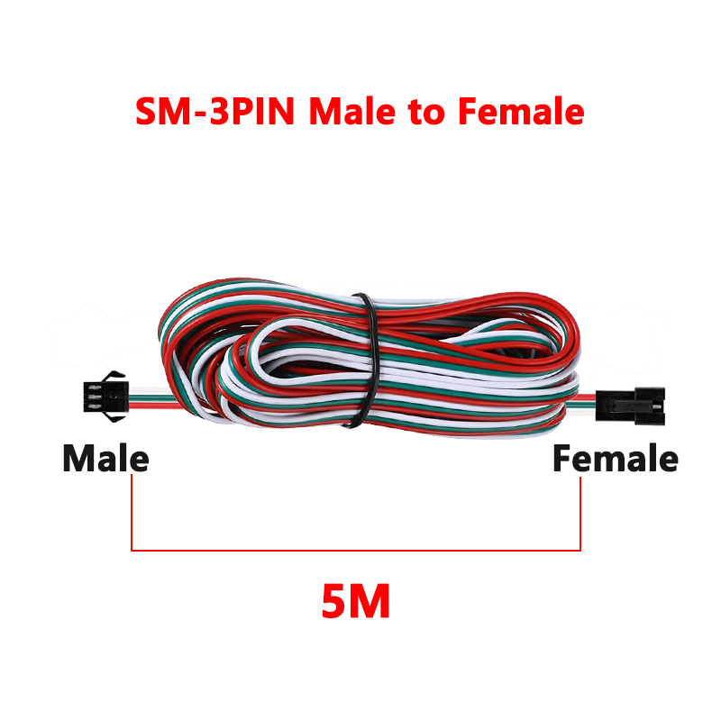 LED Strip JST SM 3P Male Female Connection Harness... – Grandado
