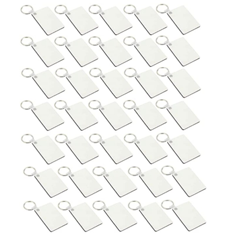 35PCS Rectangle Blank Board Keyring Keychain Print... – Vicedeal