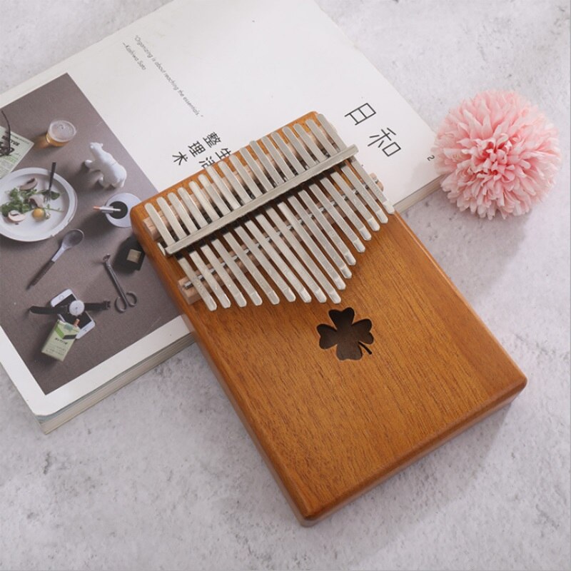 acacia wood 17 key kalimba thumb piano Chinese zod... – Grandado