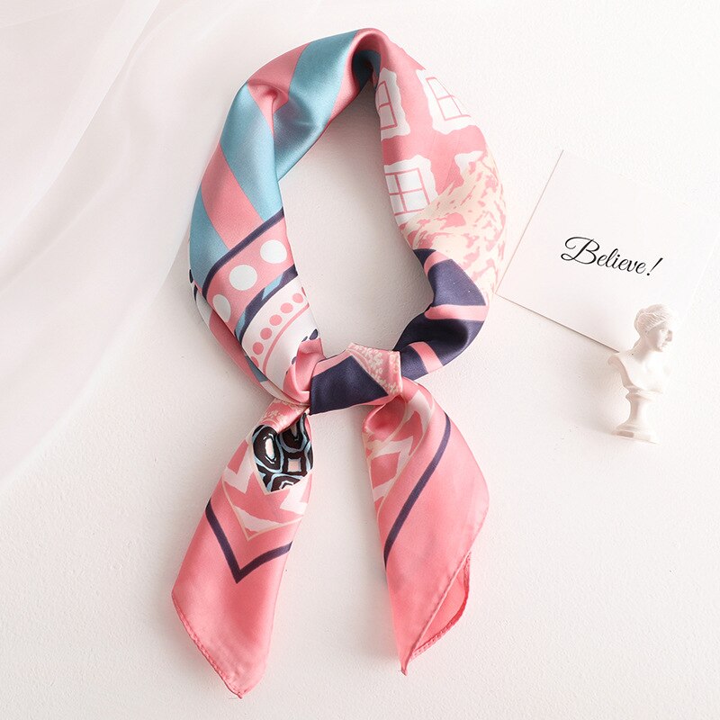 Mode Hoofddoek Zijde Satijn Haar Sjaal Voor Vrouwe... – Vicedeal