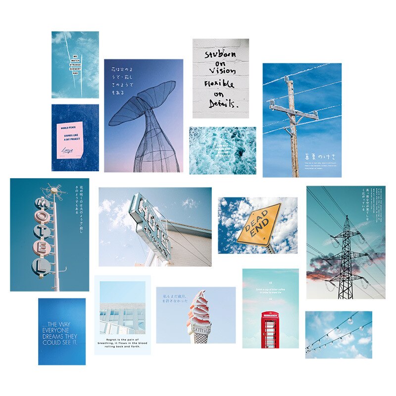 Ins japanskt färgglatt landskap retro vykort 15 ar... – Grandado