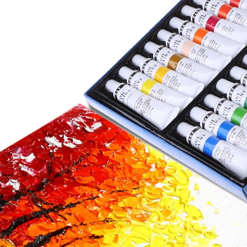 24 Colors Oil Painting Paint Drawing Pigment 12ml ... – Vicedeal