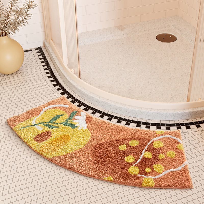 Arc-shaped Absorbent Floor Mats Fan-shaped Carpet ... – Grandado