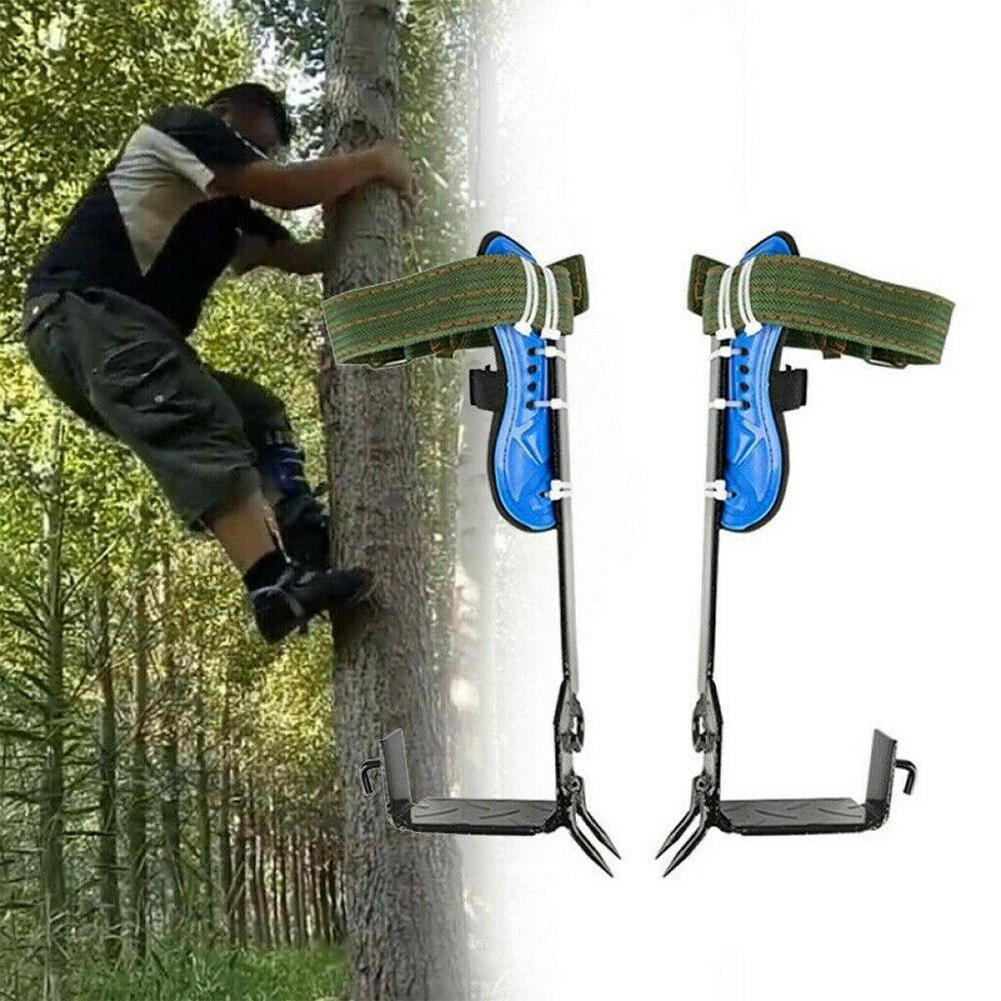 2 Gears Tree Climbing Spike Set Safety Belt Adjust... – Grandado