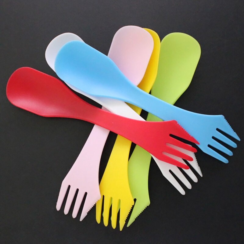 Huishoudelijke Plastic Bestek Drie-In-een Servies ... – Grandado