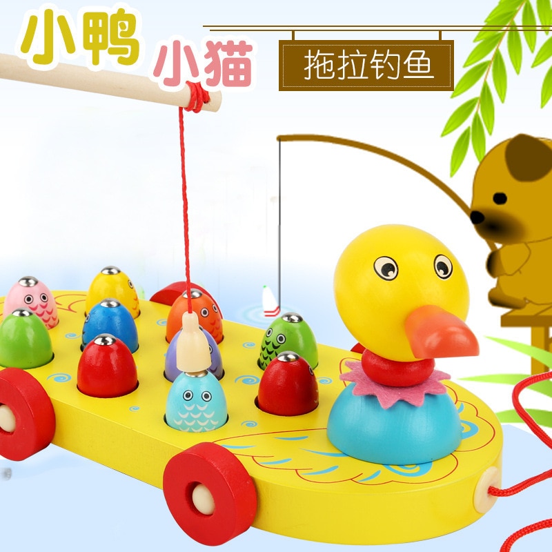 Kitty Duckling Drag Fishing Game Parent-child Inte... – Grandado