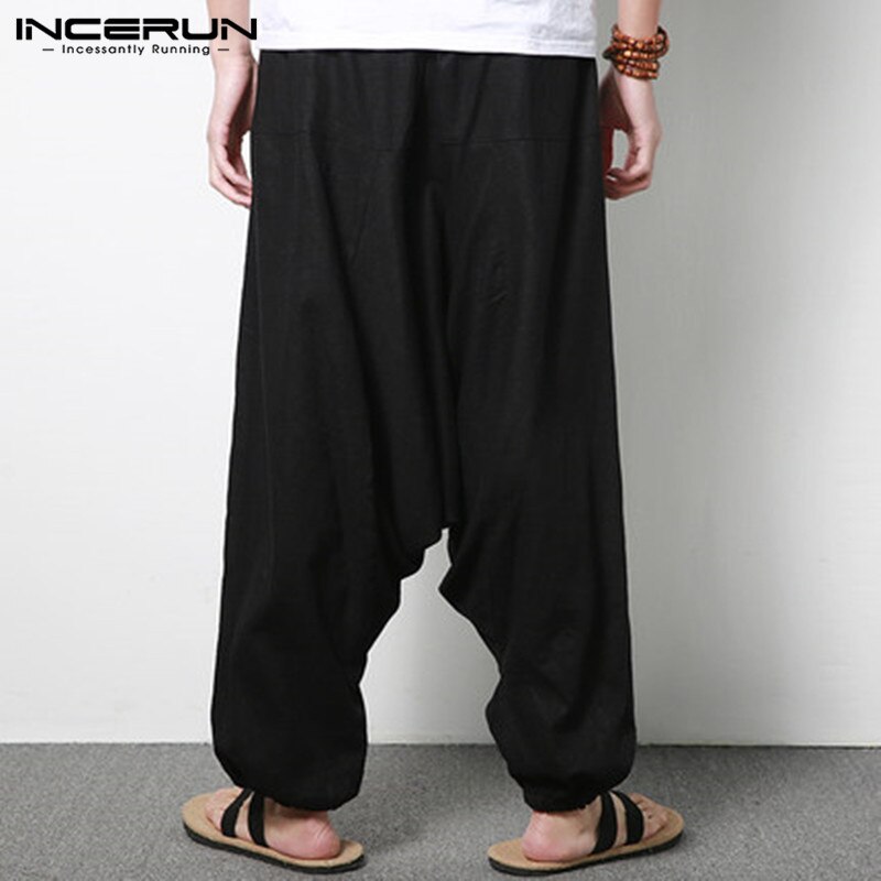 INCERUN Men Harem Pants Cotton Streetwear Joggers ... – Vicedeal