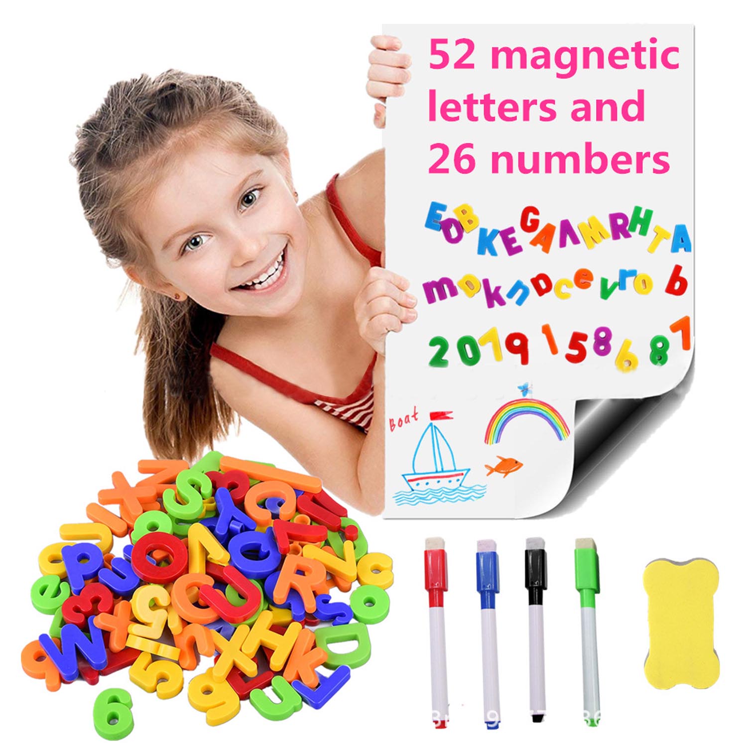84PCS Letter Number Symbol Fridge Refrigerator Mag... – Grandado