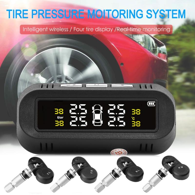 Car TPMS Tire Pressure Monitor System USB+Solar Ti... – Grandado