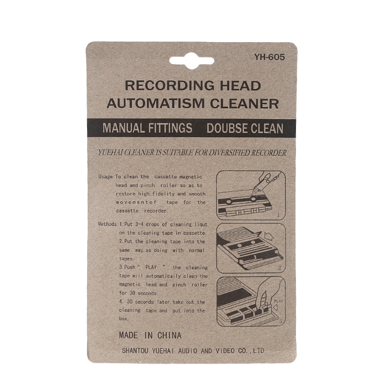 -Audio Cassette Tape Head Cleaner & Demagnetiz... – Vicedeal