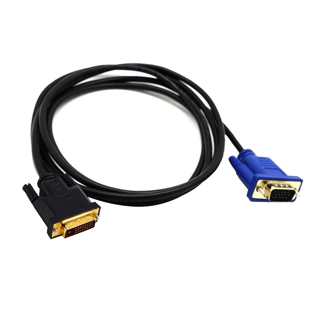 DVI-D (24+5) Male to VGA Male 15 Pin Cable Video P... – Vicedeal