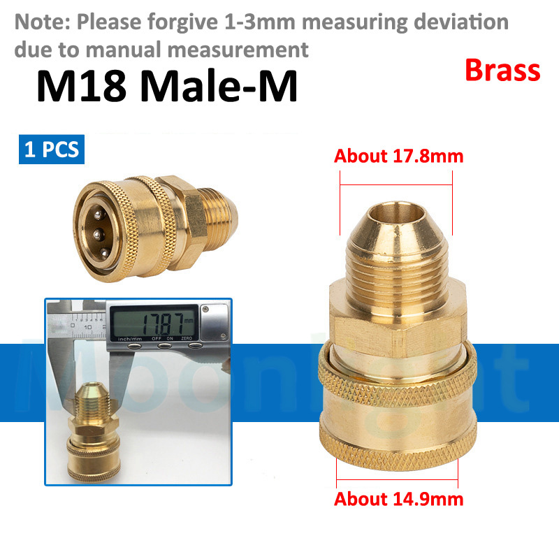 1PCS High Pressure Washer M14 M18 M22 Adapter Quic... – Grandado