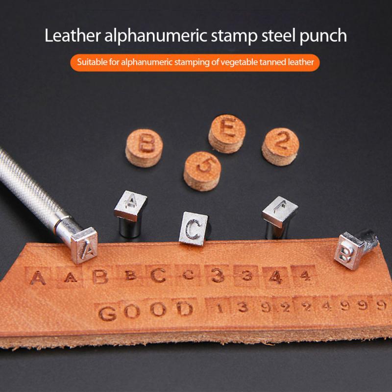 Lederen Alfabet Nummer Tool Diy Lederen Punch Stem... – Grandado