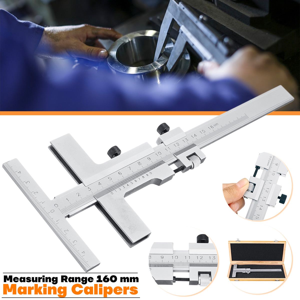 0-160mm DIN862 Measuring Guage Marking Vernier Cal... – Grandado