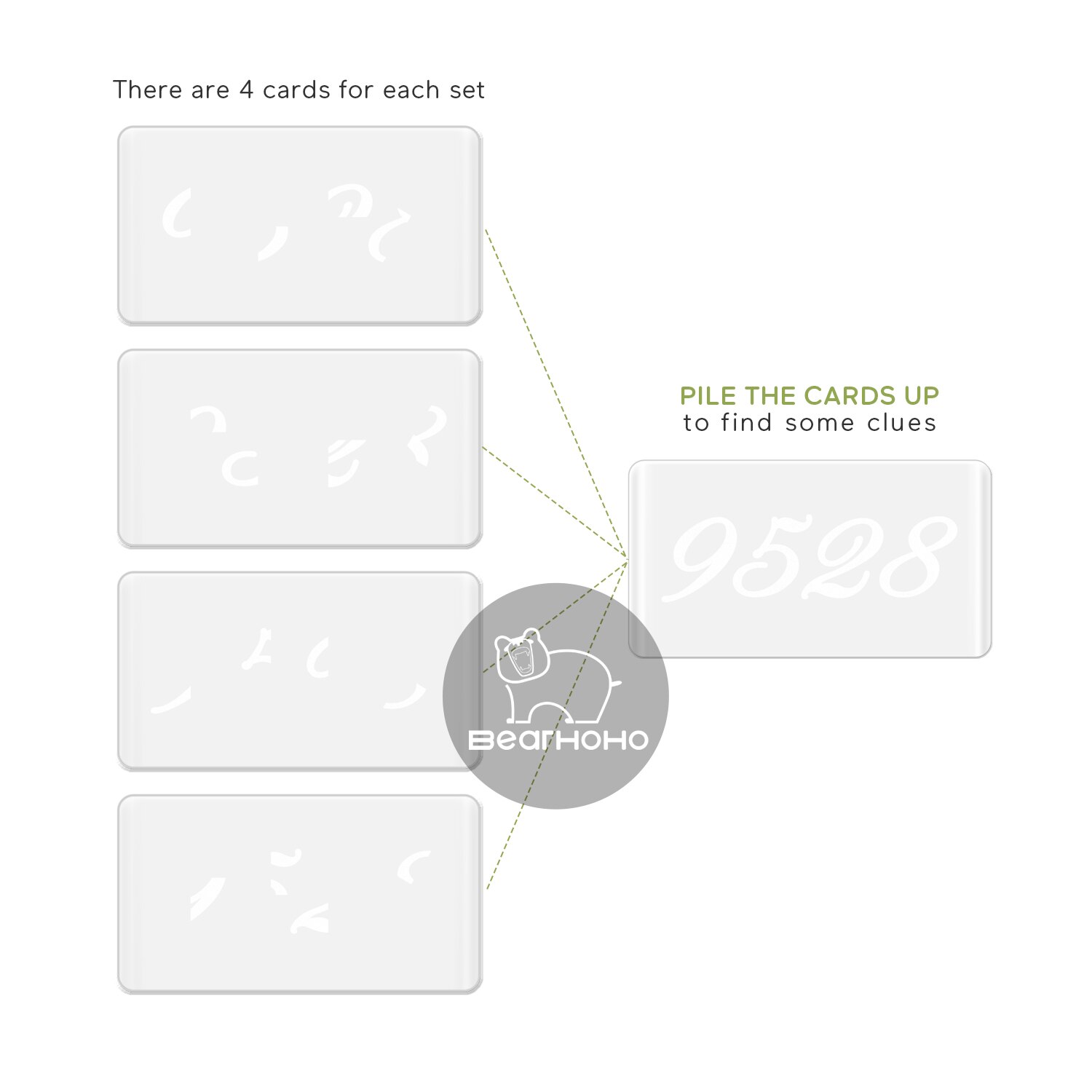 Escape Room Props Acrylic Magic Transparent Cards ... – Grandado