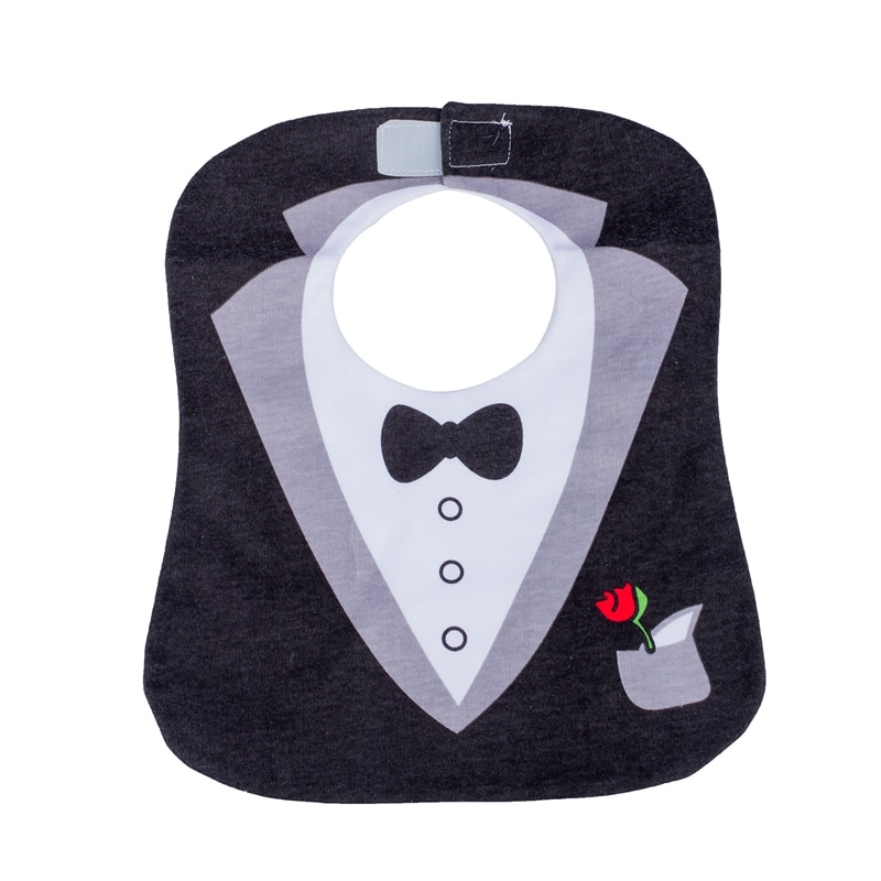 Black Cute Tuxedo Toddler Nutrition Baby Bib – Vicedeal