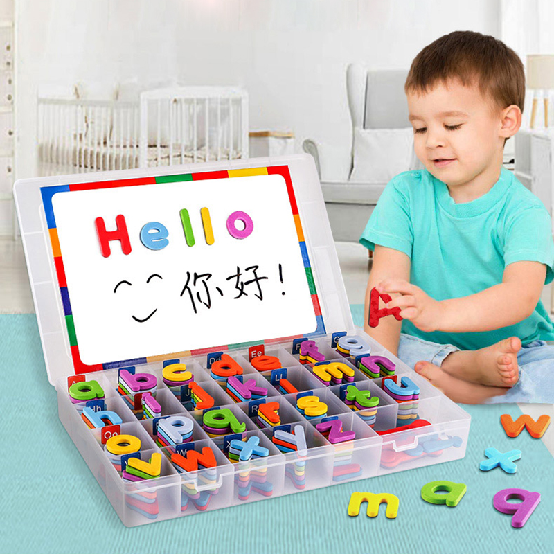 Imán de nevera con 26 letras del alfabeto para niñ... – Grandado