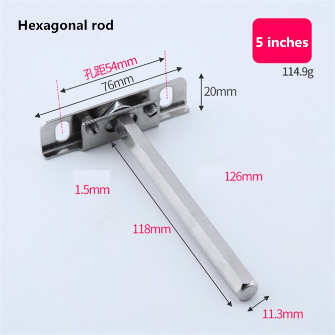 Round Hexagon rod 3"4"5" Embedded Hidden Bracket M... – Grandado