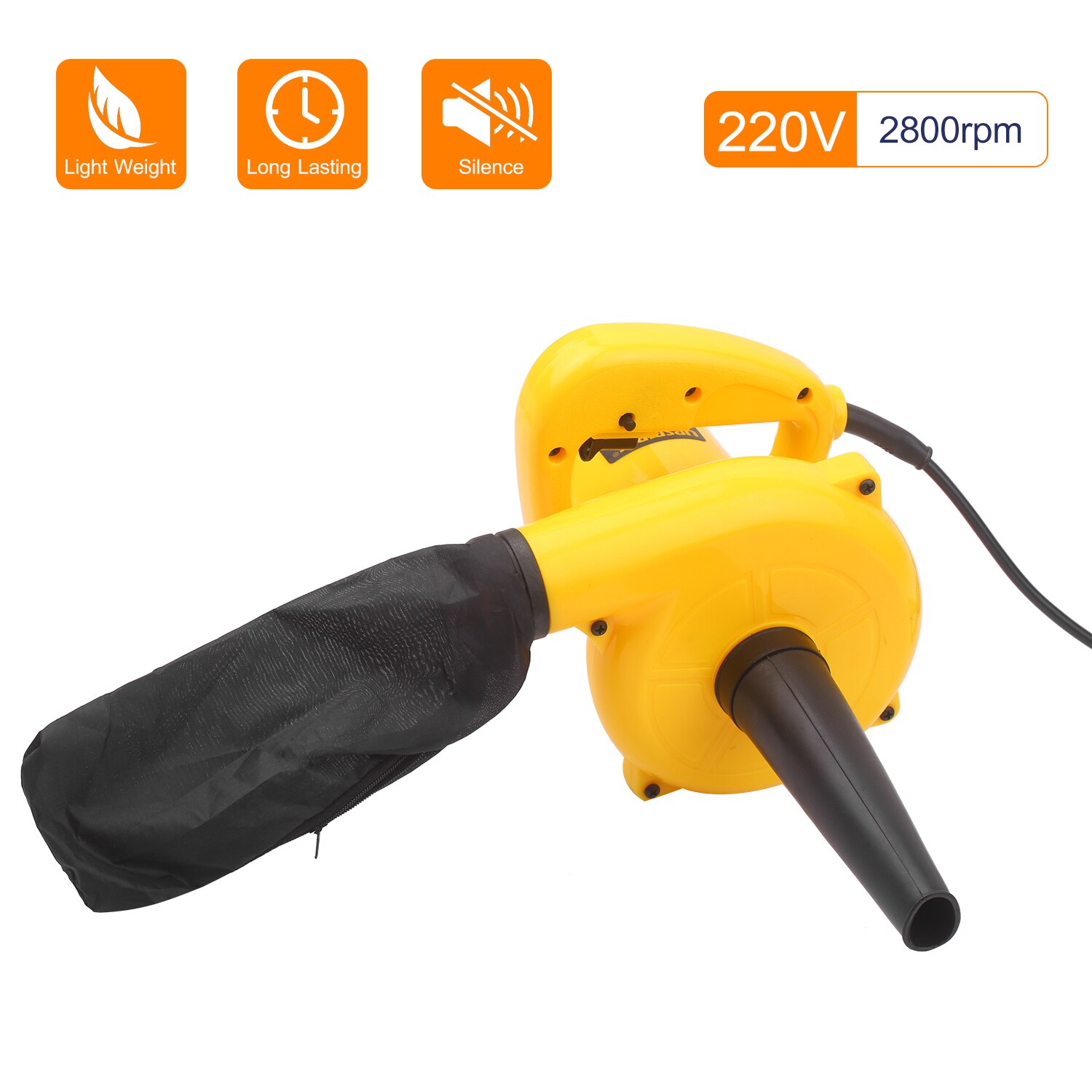 800W Electric Leaf Blower Corded Portable Car Vacu... – Grandado
