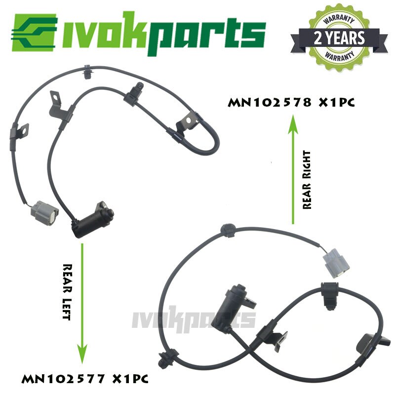 Rear Pair ABS Wheel Speed Sensor For Mitsubishi Tr... – Grandado