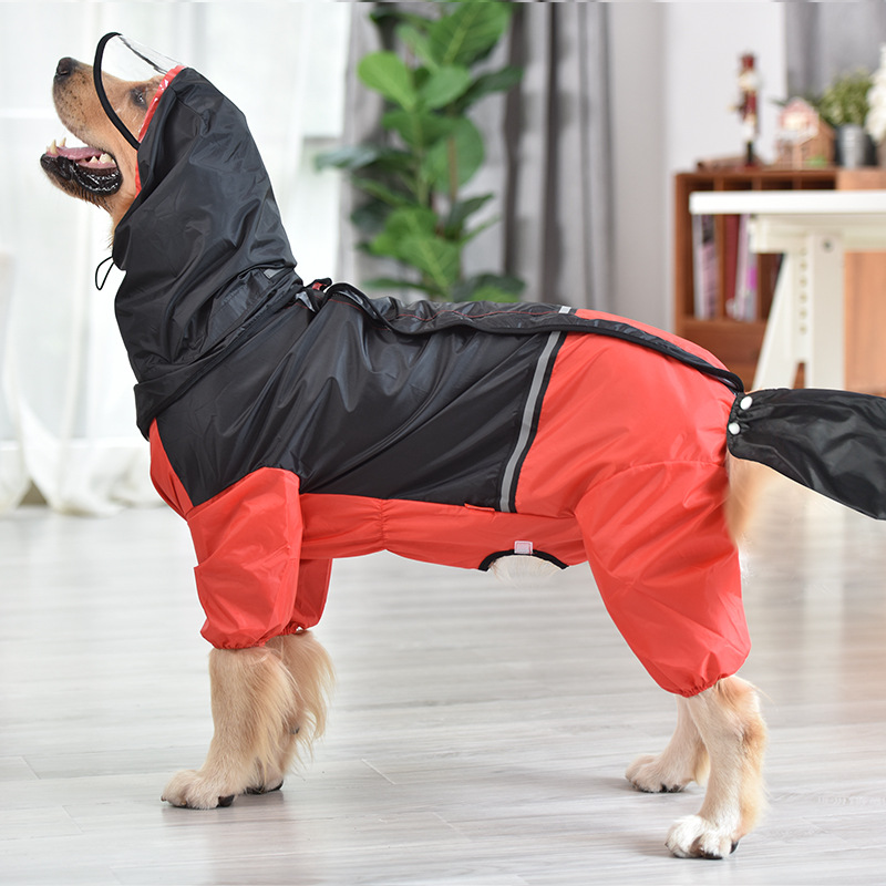 Dog Raincoat Hooded Dogs Rain Coat Dog Costumes fo... – Grandado