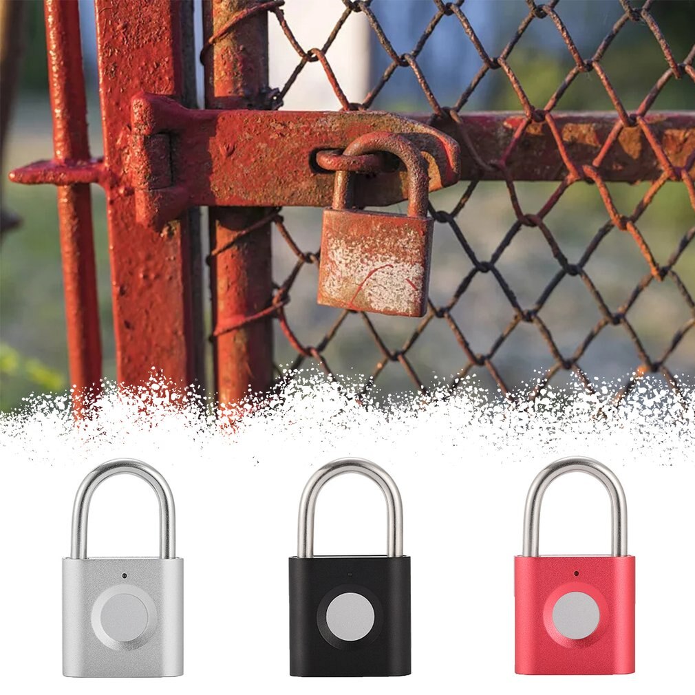 X007 Fingerprint Padlock Fingerprint Luggage Lock ... – Vicedeal