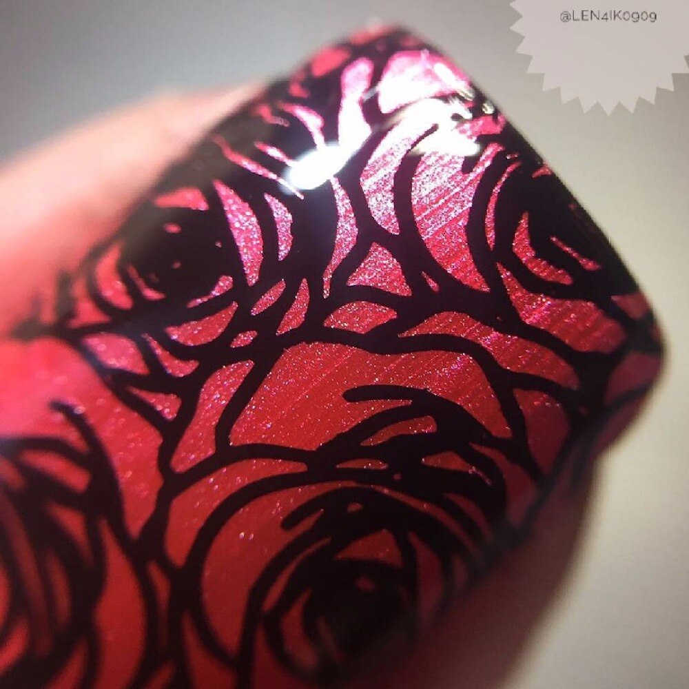 KADS Charmant Bloem Print Sencil Nail Art Polish S... – Grandado