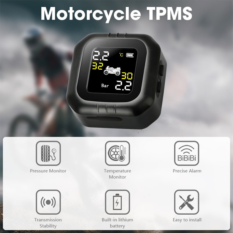 Jansite TPMS Motorcycle Tire Pressure Alarm Monito... – Vicedeal