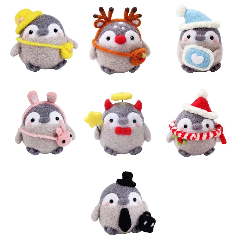 Cute Animal Cartoon Wool Doll Felt Craft DIY Unfin... – Vicedeal