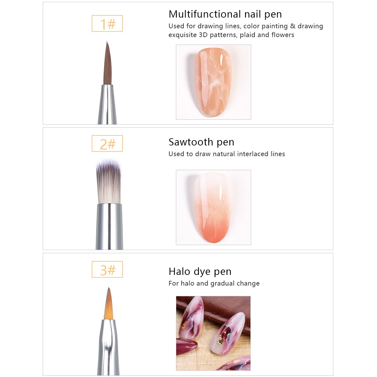 12 Stuks Nail Brush Kit Nail Art Schilderij Tekeni... – Grandado 12 Stuks Nail Brush Kit Nail Art Schilderij Tekeni... – Grandado