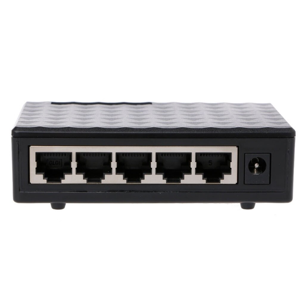 RJ45 MINI 5-Ports Fast Ethernet Network Black Swit... – Vicedeal
