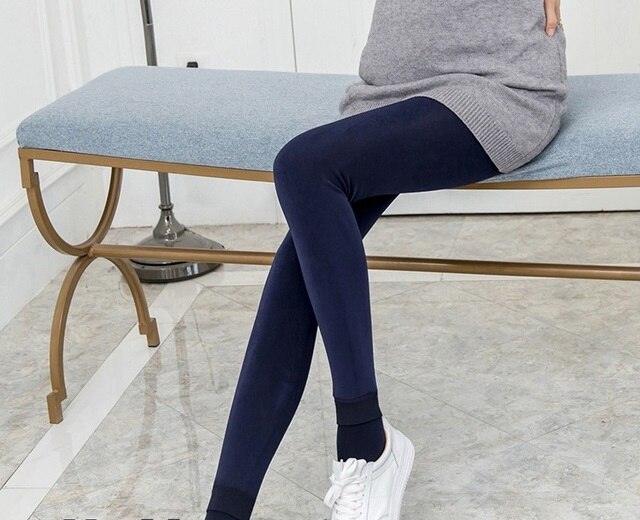 Winter large size maternity dress leggings warm pa... – Grandado