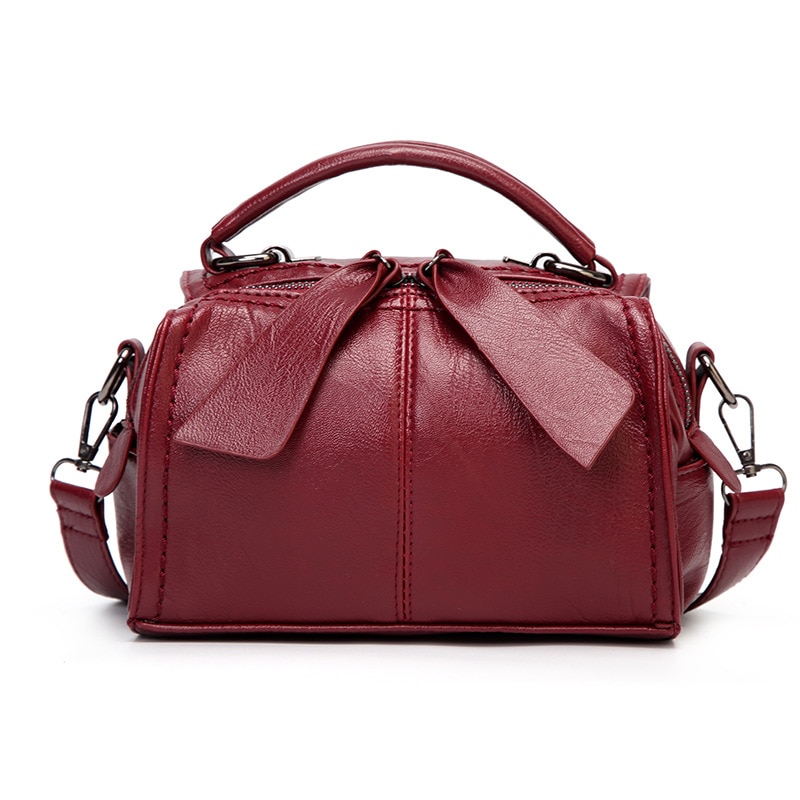 wash leather ladies shoulder bag butterfly zipper ... – Grandado