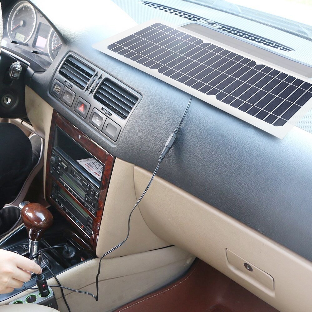 solar panel 12v 10w flexible transparent solar cha... – Grandado