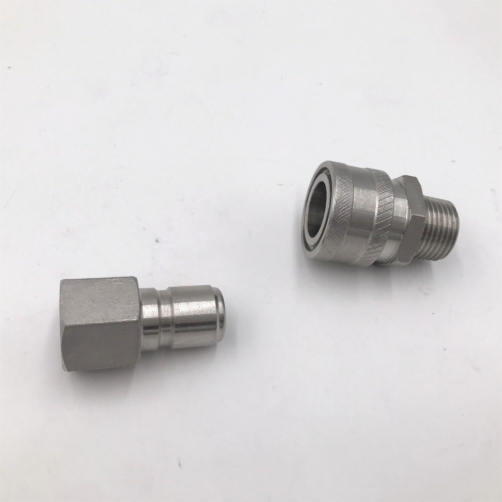 304 SS Female Quick Disconnect Set with 1/2 BSP Ma... – Vicedeal