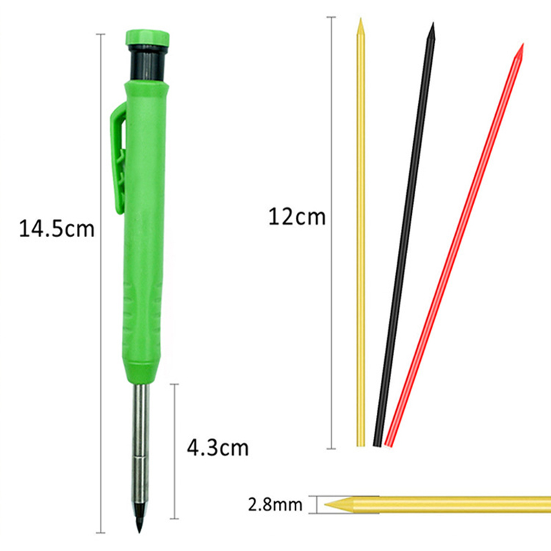 Solid Carpenter Pencil Set With Built-in Sharpener... – Grandado