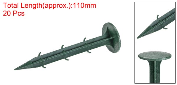 uxcell 20pcs 110mm 4.3-inch Green Plastic Garden S... – Grandado