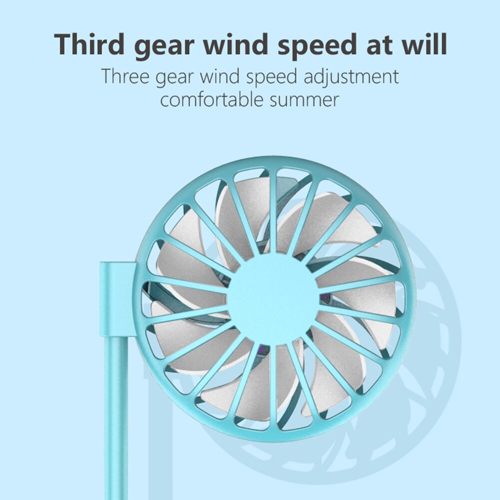 USB portable fan cold fan hands free neck fan hang... – Vicedeal