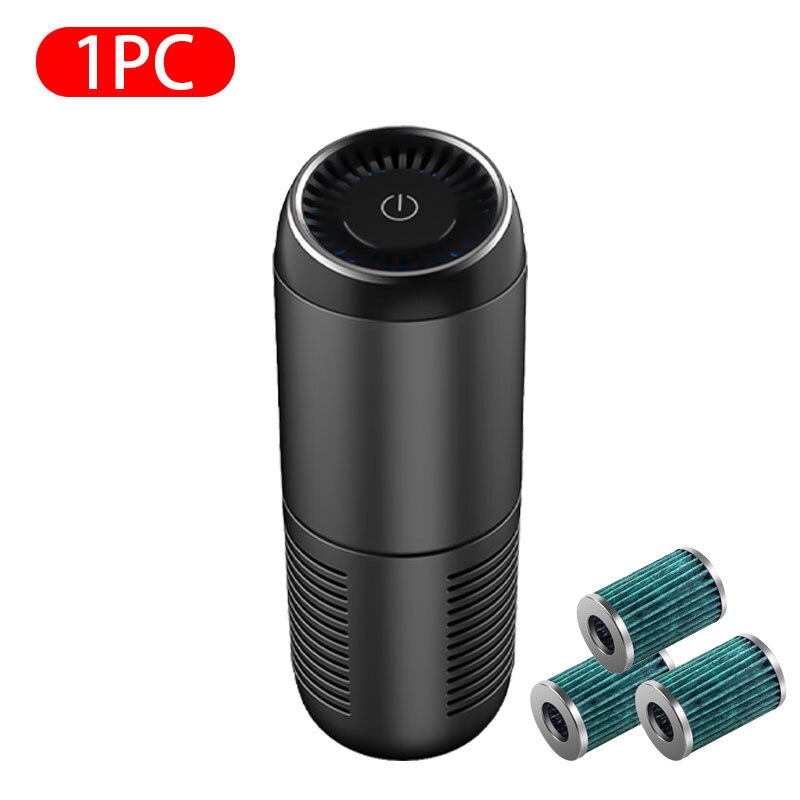 Negative Ion Car Air Purifier HEPA Filter Portable... – Grandado