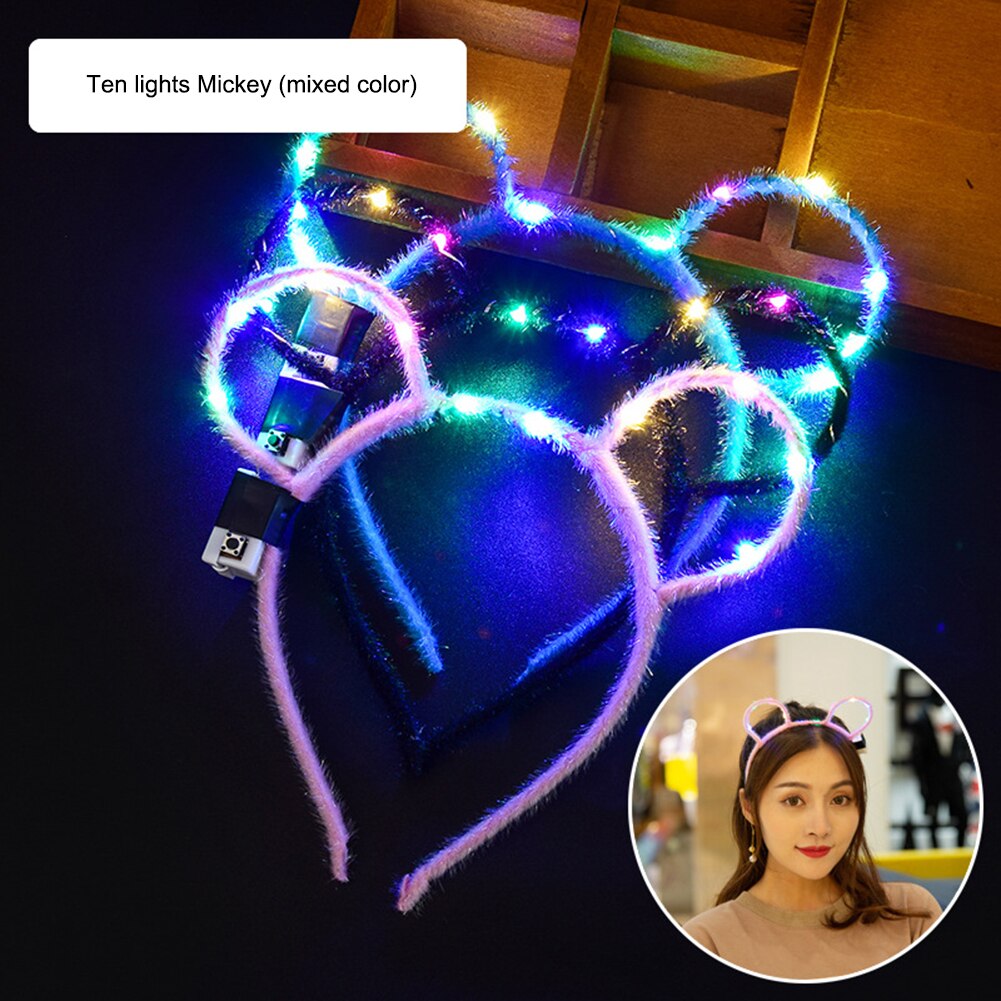 Colours Random Women Girls LED Flashing Hair Hoop ... – Vicedeal