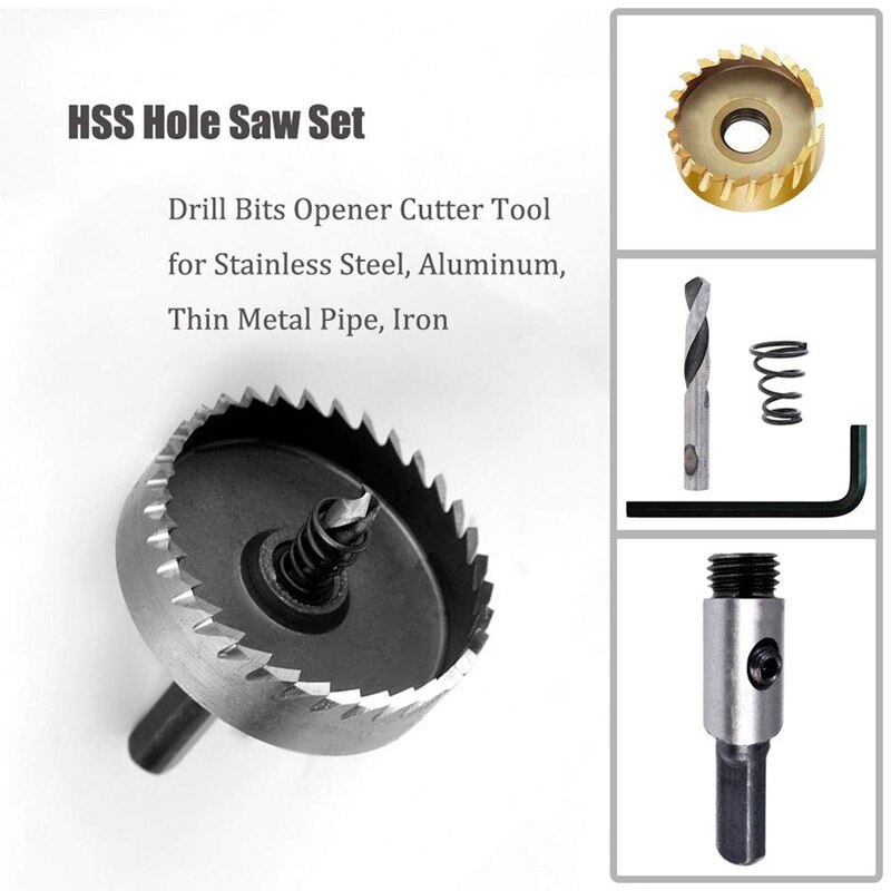 HSS Hole Saw Kit for Metal High Speed Steel Drill ... – Grandado