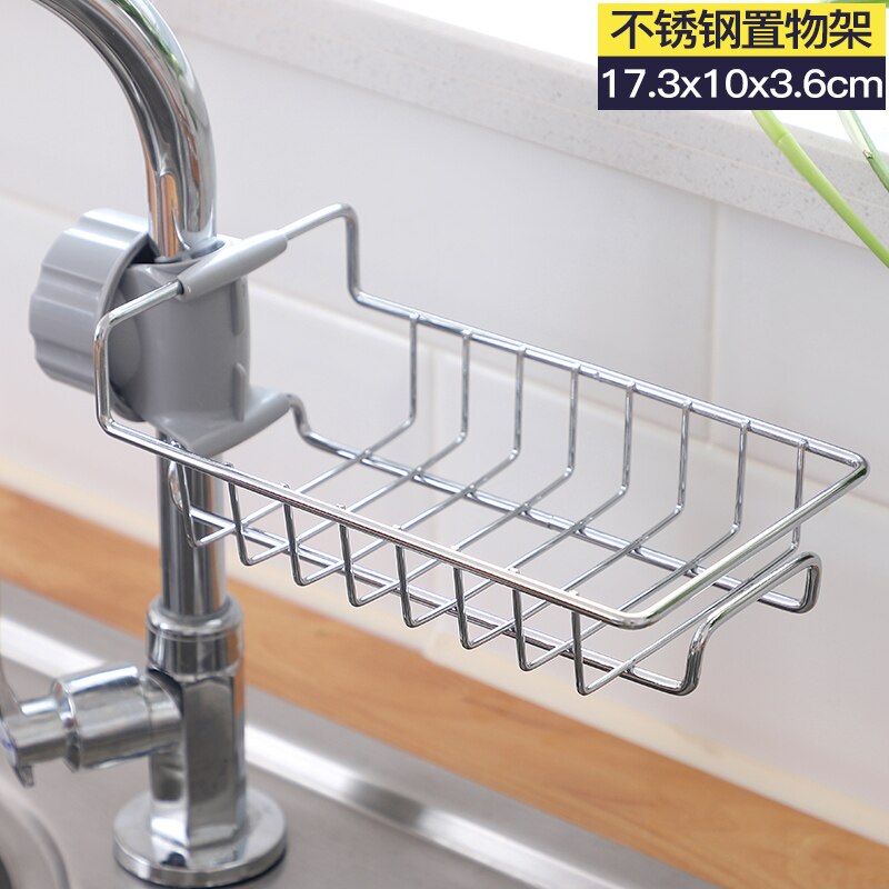 Kitchen supplies stainless steel faucet shelf sink... – Grandado