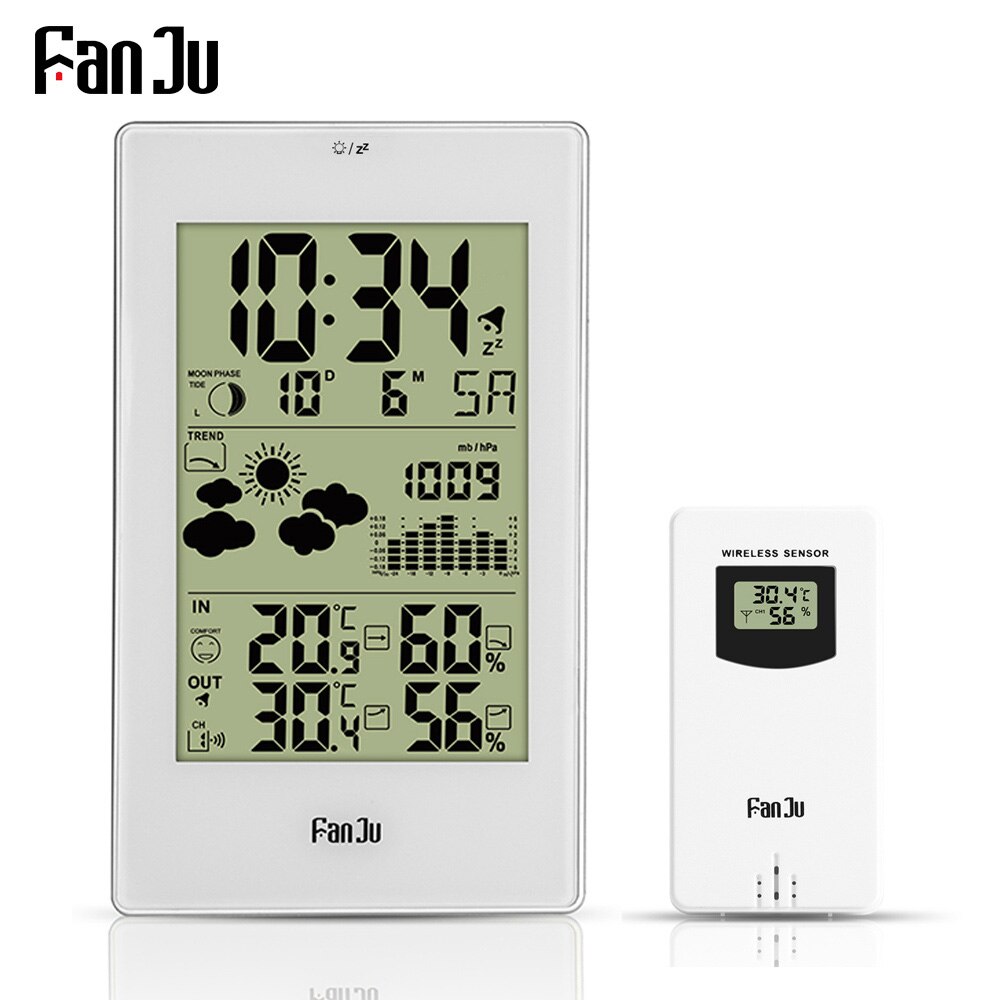 FanJu FJ3352 Weather Station With Barometer Foreca... – Vicedeal