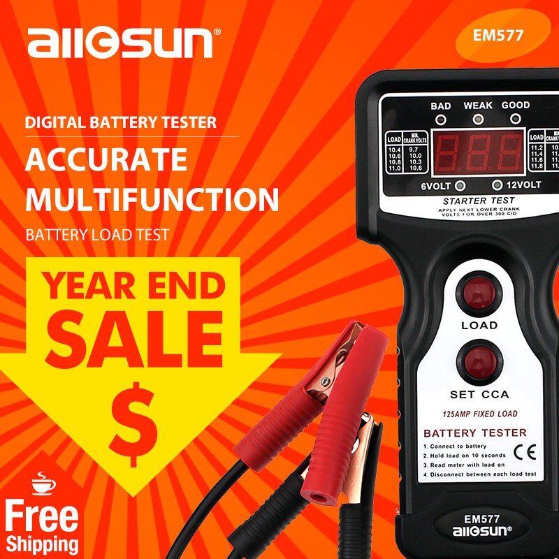 ALL SUN 12V CCA Digital Automotive /Car Battery Te... – Vicedeal