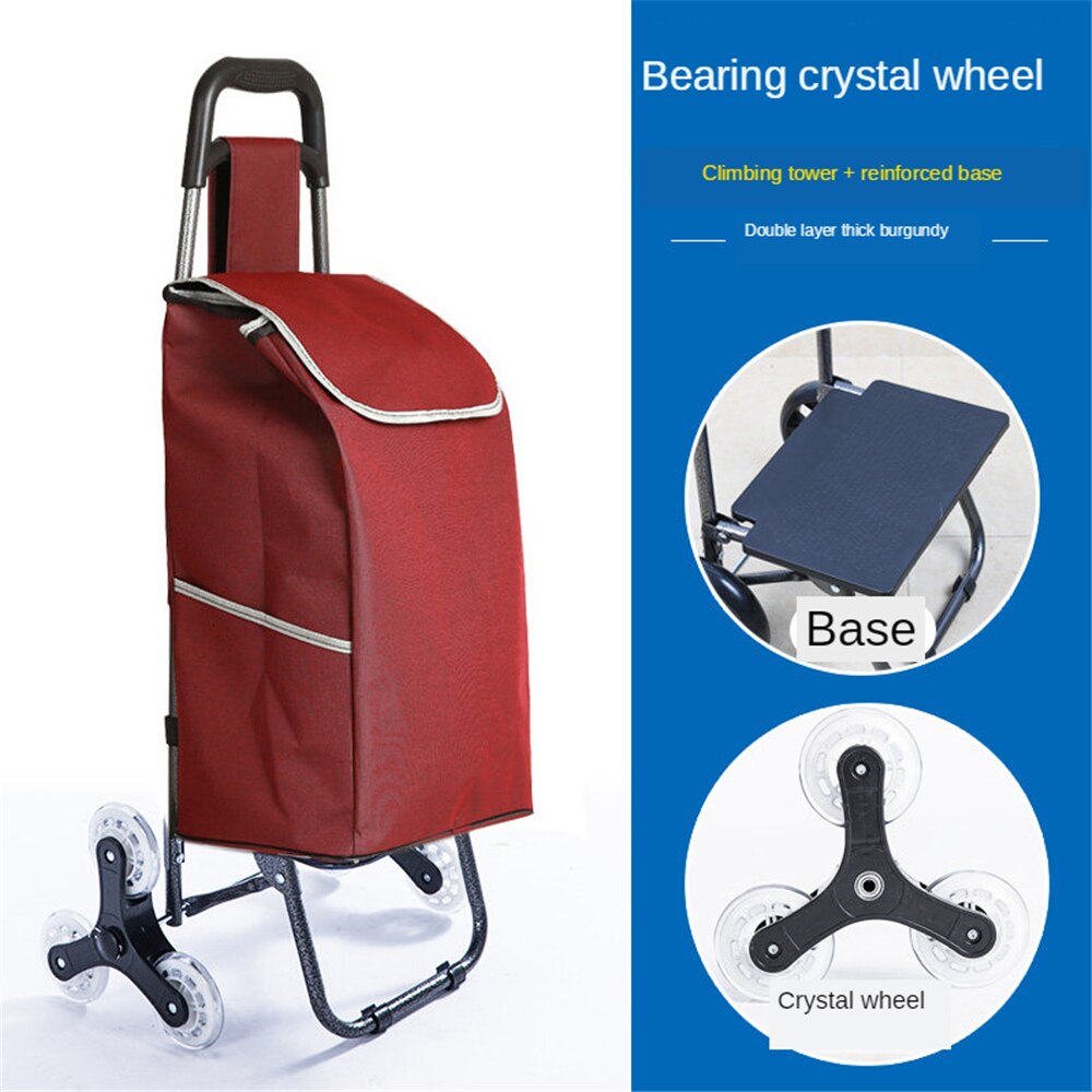 B-LIFE Collapsible Reusable Trolley Shopping Hand ... – Grandado