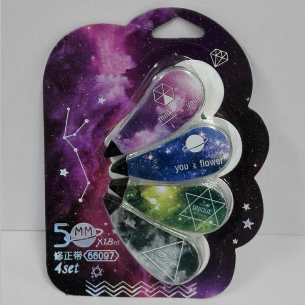 4 Pcs/set Star Sky Correction Correcting Tape Mate... – Grandado